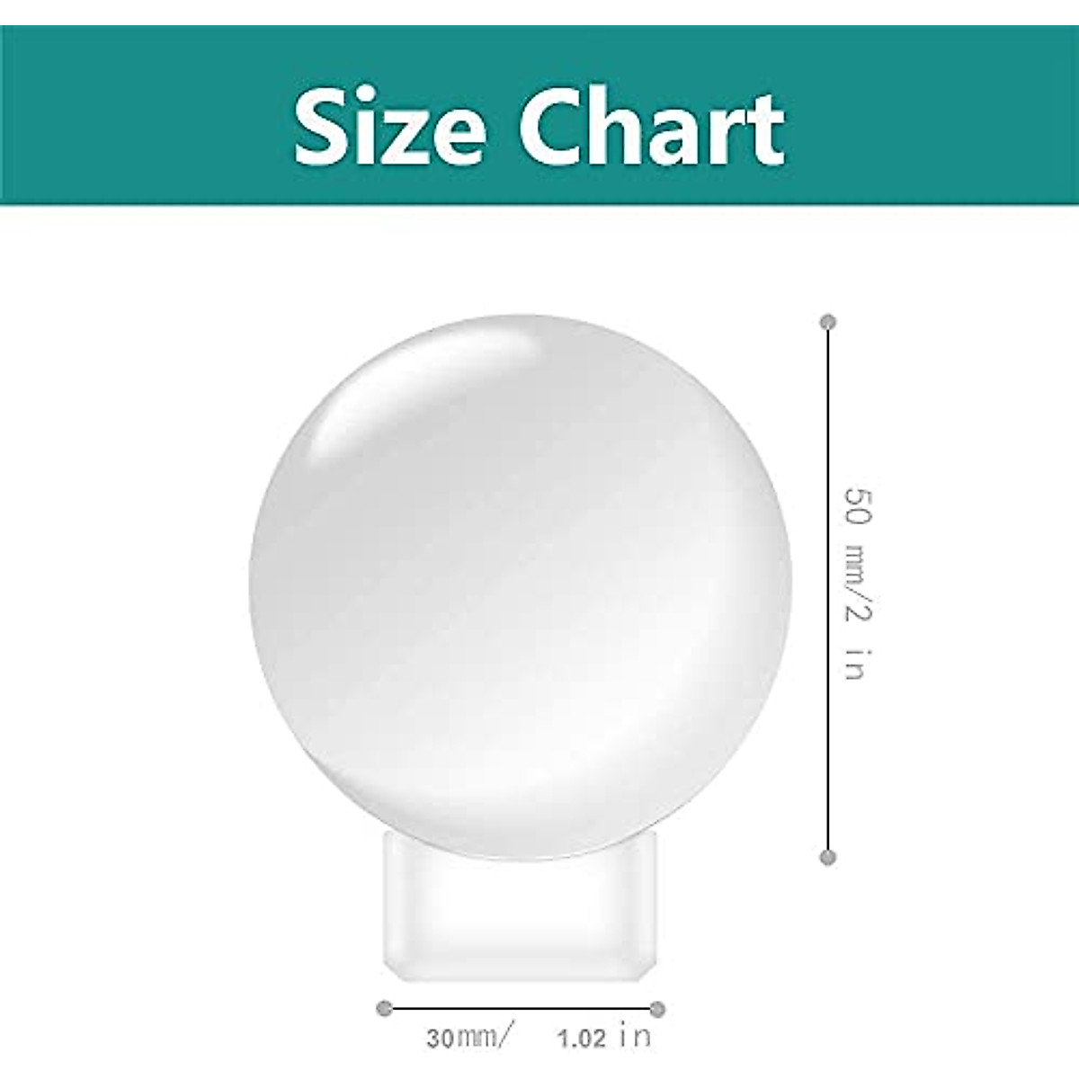 MerryNine Professional Crystal Ball Photograph, K9 Crystal Sun Shine Catchers Ball with K9 Crystal Stand, Decorative and Photography Accessory (50mm)