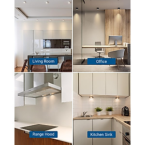 DEWENWILS 10-Pack GU10 LED Bulb Dimmable, 3000K Warm White GU10 Bulb Replacement for Track Lighting, 500LM, 7W(50W Equivalent) LED Light Bulb for Kitchen, Range Hood, Living Room, Bedroom, UL Listed