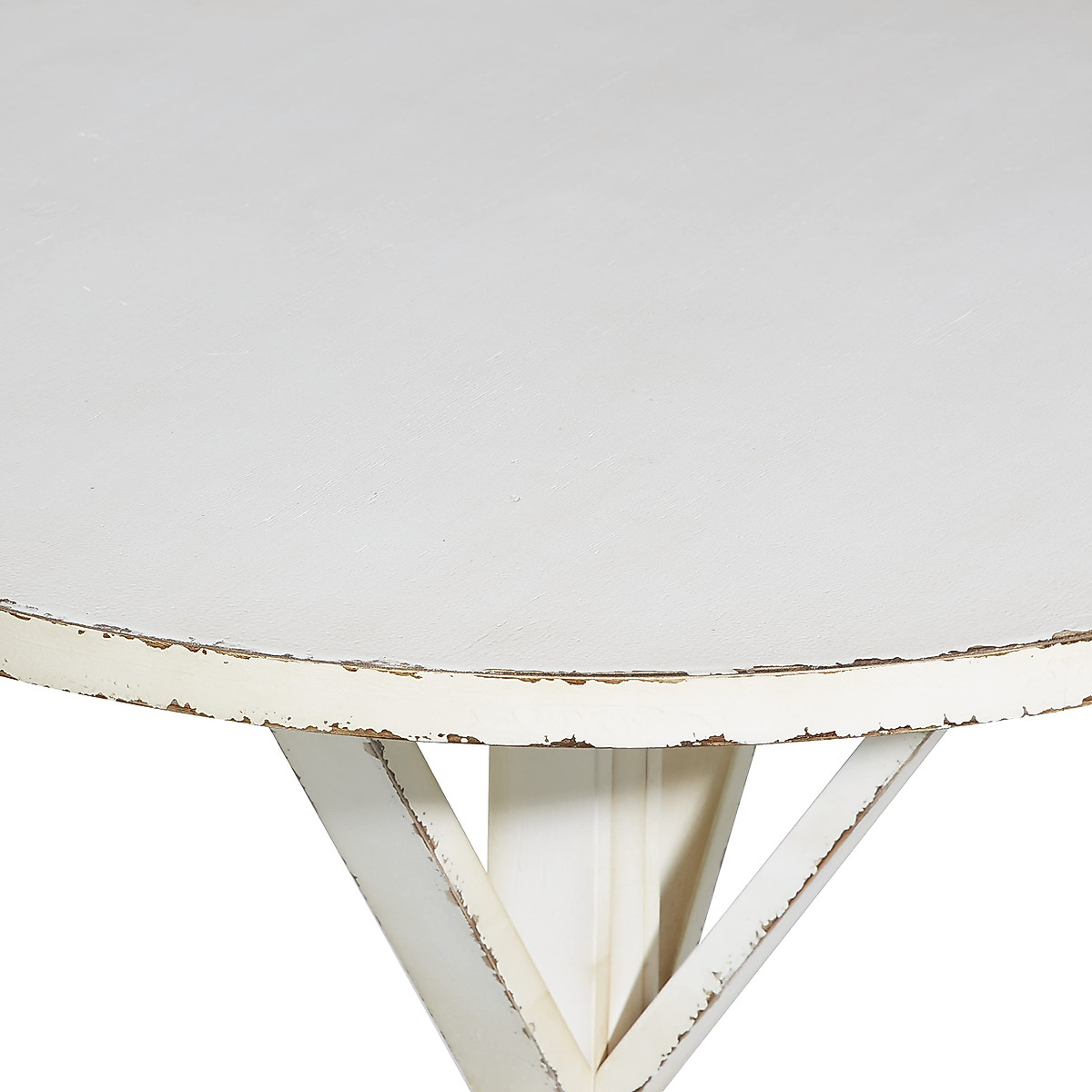 Deco 79 Wood Side End Accent Table End Table, Side Table 29" x 29" x 31", White