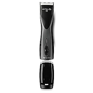 Andis 79005 Supra ZR II Cordless Rechargeable Hair & Beard Trimmer, Detachable Blade Clipper, Lithium-Ion Powerful Battery, Black - Pack of 1
