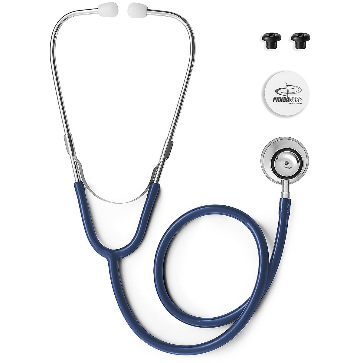 PrimaCare DS-9291-BL Pediatric Size 22" Stethoscope for Clinical and Screening Instrument, Lightweight and Aluminum Dual Head Flexible Stethoscope, Blue