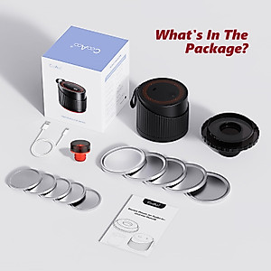 Electric Mason Jar Vacuum Sealer Kit, CooAoo 4 in 1 Jar Vacuum Sealer for Wide and Regular Mouth Mason Jars, Automatic Stop Vacuum Sealer for Jars Wine Bottle,Vacuum Bags Containers, Black