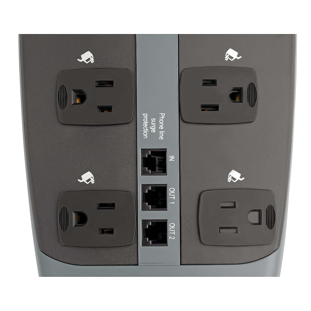 Tripp Lite Protect It! 10-Outlet Surge Protector 8 Ft. (2.43 M) Cord 3345 Joules (Tlp1008teltv)