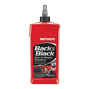 Mothers 06112 Back-to-Black Trim & Plastic Restorer, 12 fl. oz.