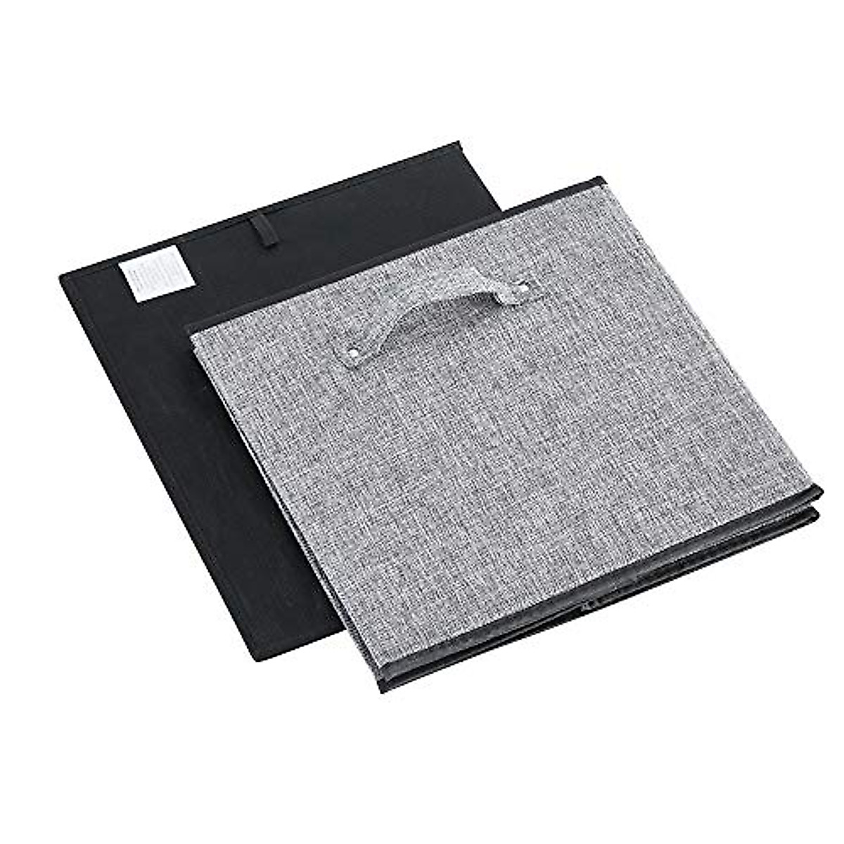 Onlycube Foldable Fabric Storage Bins 13x15x13 inch for Cube Organizer, Collapsible Basket Box Organizer for Shelves and Closet, 4Pack, Grey