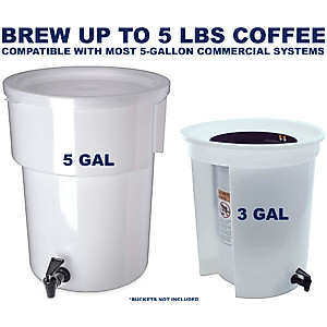 (50 Pack) Commercial Cold Brew Coffee Filters, 20" x 20" For Commercial Model Cold Brew Coffee Makers and 5-Gallon Commercial Systems