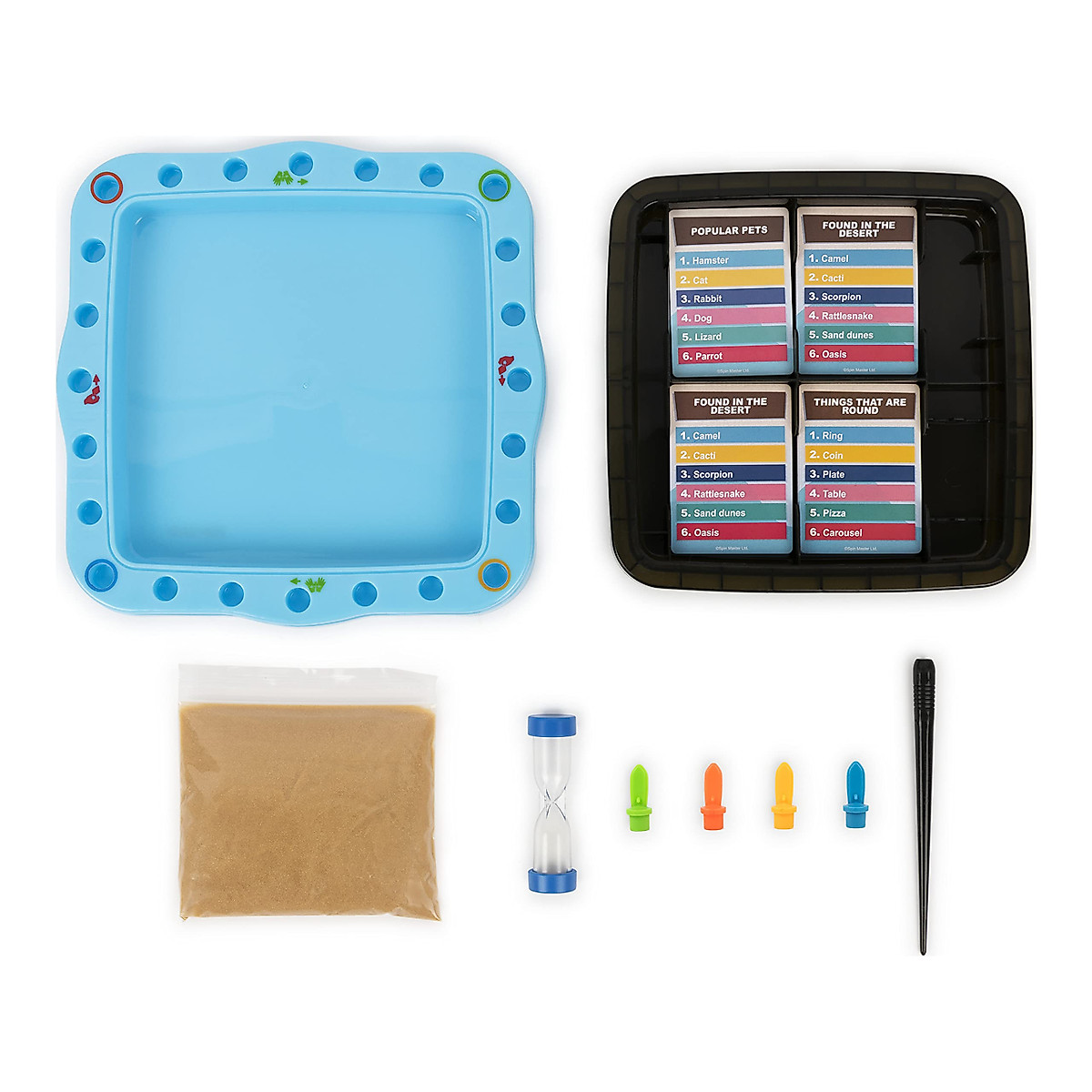 Spin Master Sandy Sketches Sand Drawing Guessing Board Game, Family Game for Ages 8 and up