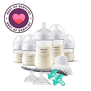Philips AVENT Natural Baby Bottle with Natural Response Nipple, Newborn Baby Gift Set, SCD838/02