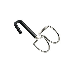 MY MIRONEY 10PCS Over Rod Hook Stainless Steel Over Rod Rail Towel Holder Vinyl Coated Shower Hooks for Rack Shelf Closet Hooks, Fits 0.91"-1.02" Diameter Rod