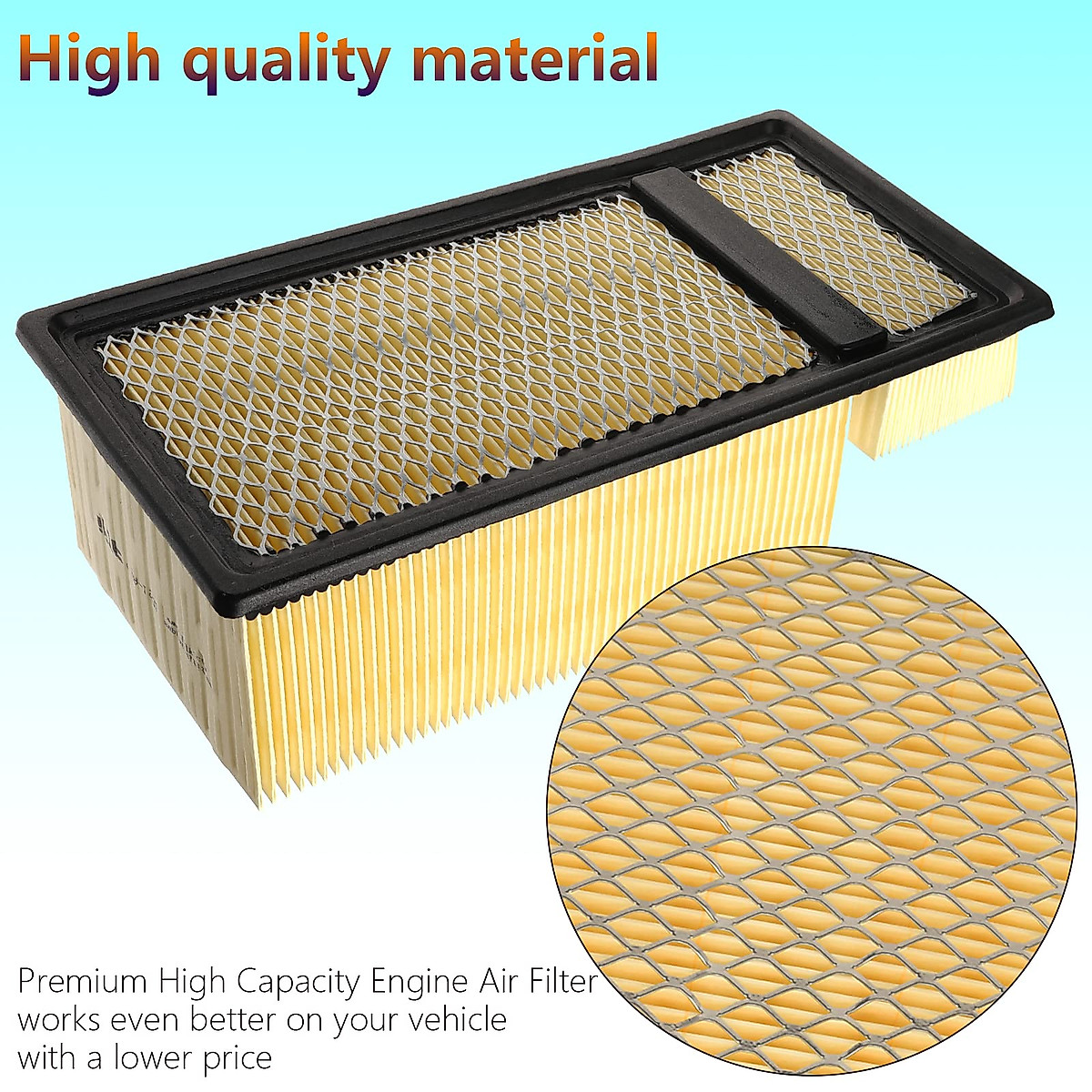 FA-1902 Air Filter, FA1902 Air Filter, FA 1902 Filter Compatible with Ford F250 F350 F450 F550 F650 F750 Powerstroke 6.7L Diesel 2011-2016 Replace BC3Z9601A by BOOTOP