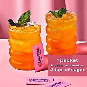 Sweet'N Low Zero Calorie Sweetener Packets, 1000 Ct, Kosher & Gluten Free, Low Glycemic Index, Individual Tea and Coffee Sweetener Packets