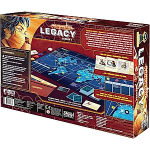 Pandemic Legacy Season 1 Red Edition Board Game | Board Game for Adults and Family | Cooperative Board Game | Ages 13+ | 2 to 4 players | Average Playtime 60 minutes | Made by Z-Man Games