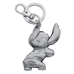 Disney Stitch Pewter Key Ring Silver, 3"