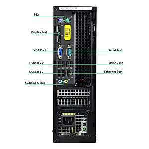 Dell OptiPlex 9020-SFF, Core i5-4570 3.2GHz, 16GB RAM, 256GB Solid State Drive, DVD, Windows 10 Pro 64bit, (Renewed)