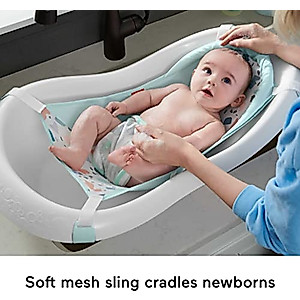 Fisher-Price Sit-Me-Up Floor Seat Pacific Pebble, Portable Baby Chair with Toys Fisher-Price 4-in-1 Sling 'n Seat Tub