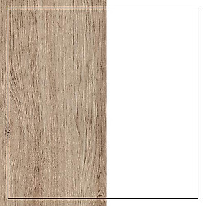 South Shore Cotton Candy 4-Drawer Chest-Pure White and Rustic Oak