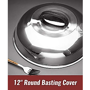 NUPICK Grill Cover for Blackstone 28 inch Griddle, Fits for Blackstone 22 inch & 17 inch Griddle with Hood and Stand, Come with a Round Basting Cover