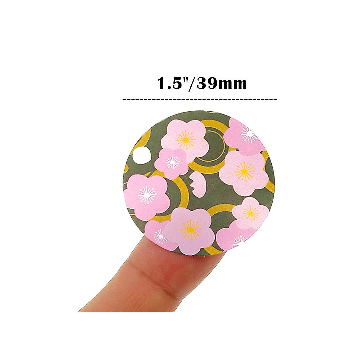 ALIMITOPIA Japan Style Sealing Sticker,Round Japanese Traditional Pattern Self-Adhesive Universal Sealing Paster Gift Packing Decorative Labels Envelope Seals(10 Sheets,90pcs)