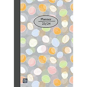BarrBarr Gray 2023 -2024 A5 Academic Planner Week to View: Mid year Appointment Book with Flexible Cover for Productivity
