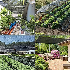 Shade Cloth for Garden Plants Greenhouse, 40-50% Sunblock Shade Neting -for Outdoor Garden Lawn Plant Sun Shade Cloths for Kennel Chicken Coop Easier to Hang Shade Net Cover