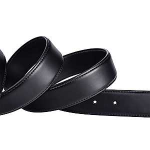 Weifert Men's Dress Belt Black Leather Belts for Jeans (30-32, Black2)