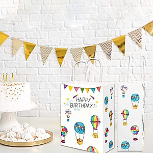 16 Pack Birthday Gift Bags Party Favor Treat Bags with Handle Candy Cookie Goodie Bags for Party Decorations Favors Supplies