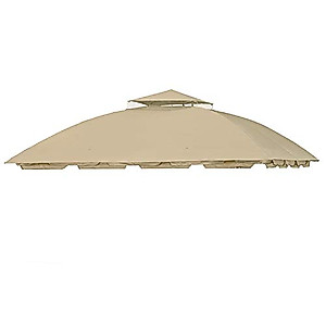 Garden Winds Replacement Canopy for South Hampton Gazebo - Riplock 350 - Beige