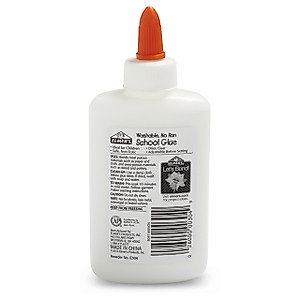 Elmer's bundle Washable Liquid School Glue, White, Dries Clear, 4 fl oz Plus Disappearing Purple Elmer's School Glue Stick, 7g, 2pk