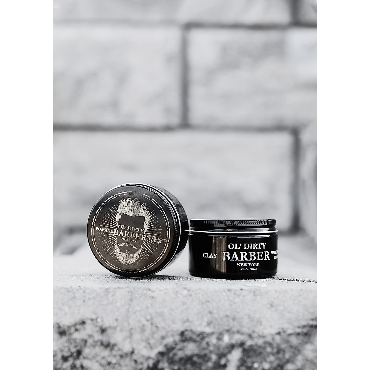 OL' DIRTY BARBER NYC Styling Hair Clay For Men 4oz - Matte Clay Hair Product Men - Strong Hold - Water Based - Frizz Control - Long Lasting - Flake Free Finish