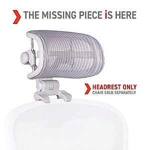 Engineered Now The Original Headrest for The Herman Miller Aeron Chair Headrest ONLY - Chair Not Included (H3 for Remastered, Mineral)