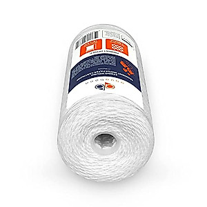 Aquaboon 1 Micron 10" x 4.5" String Wound Sediment Water Filter Cartridge | Whole House Sediment Filtration | Compatible with 84637, WPX5BB97P, PC10, 355214-45, 355215-45, WP10BB97P WP5BB97P 8-Pack