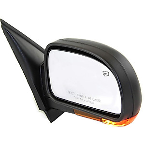 Kool Vue Right Power Heated Door Mirror Compatible With Chevrolet Trailblazer 2004-2009 With Signal Light & Memory Paintable