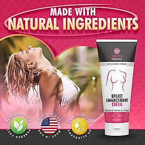 Pretty Privates – Breast Enhancement Cream – Breast Lifter – Larger, Firmer, and Fuller Breasts - All-Natural Fast Growth Breast Enlargement Cream – Breast Plumping Formula (4oz)