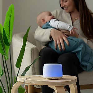 Dreamland Baby Sound Machine + Night Light: Brown Noise & White Noise Sound Machine w/ 7 Soothing Sounds, Dimmable Night Lights, Sleep Timer, Charging Cable. Portable. for Home & Travel