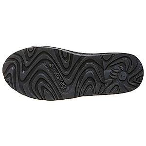 BEARPAW Women's Boetis Black Size 9 | Women's Boot Natural Fur | Women's Slip On Boot | Comfortable Winter Boot