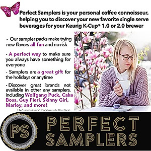 Perfect Samplers Flavored Coffee Variety Pack, Flavored Coffee Pods (Including Caramel Macchiato, Texas Pecan, & More) Single Serve Coffee for Keurig K Cups Machines, 50 Count