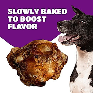 Lively Tails Dog Bones for Aggressive Chewers, Knee Caps for Dogs, Dog Bones for Large Dogs, Dog Bones for Medium Dogs and Small Dogs, Beef Bones for Dogs Long Lasting, Knee Bones for Dogs, 10 Count