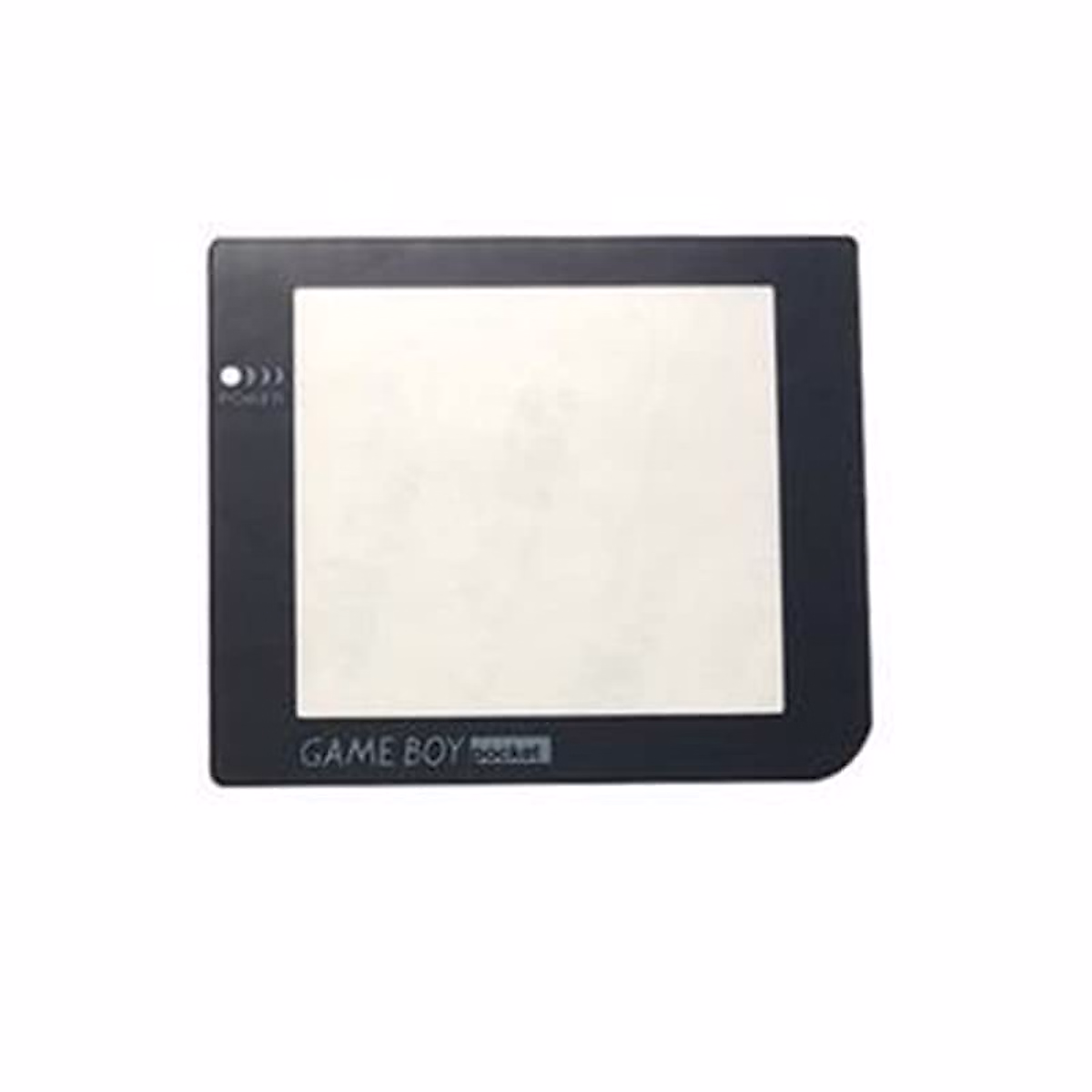 Glass Screen Lens Mirror for Gameboy Pocket GBP LCD Screen Lens Cover With Double-sided Tape Replacement (Black)