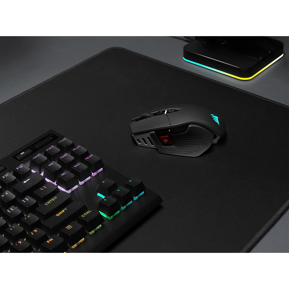 Corsair M65 RGB Ultra Wireless, Tunable FPS Wireless Gaming Mouse, Black