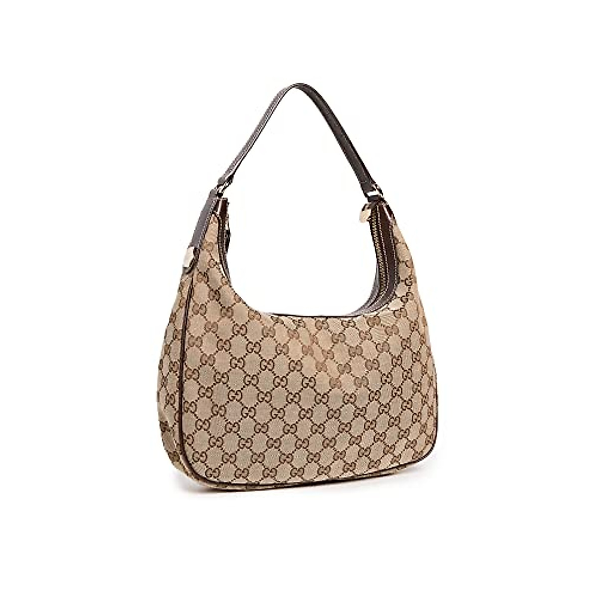 Gucci Women's Pre-Loved Shoulder Hobo, GG Canvas, Brown, One Size