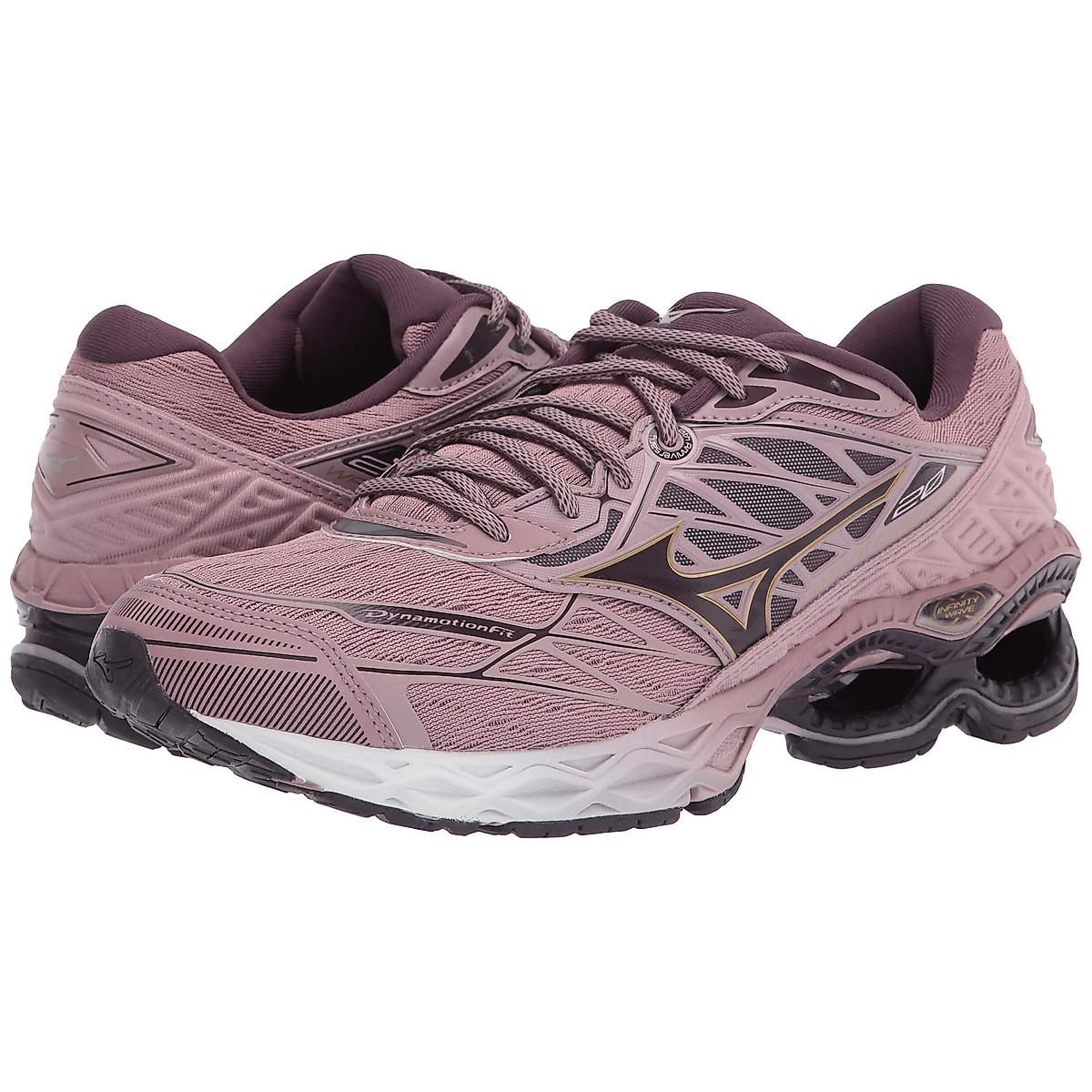 Mizuno Women's Wave Creation 20, Woodrose/Plum Perfect, 9