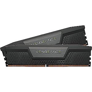 CORSAIR VENGEANCE DDR5 RAM 32GB (2x16GB) 6400MHz CL32 Intel XMP iCUE Compatible Computer Memory - Black (CMK32GX5M2B6400C32)