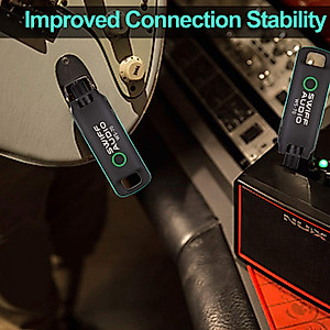 Kapama Imports SWIFF WS-70 Guitar Wireless Transmitter and Receiver – Guitar Wireless System – Low-Latency and High Audio Reproduction – Guitar Microphone with Built-in Rechargeable Lithium Battery