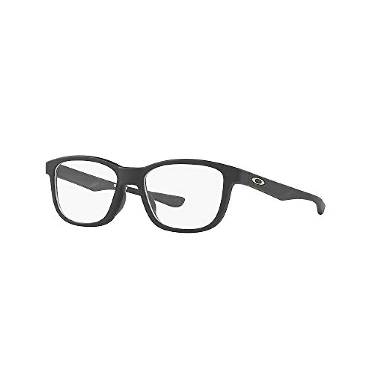Oakley OX8106 Cross Step Round Prescription Eyeglass Frames, Satin Black/Demo Lens, 50 mm