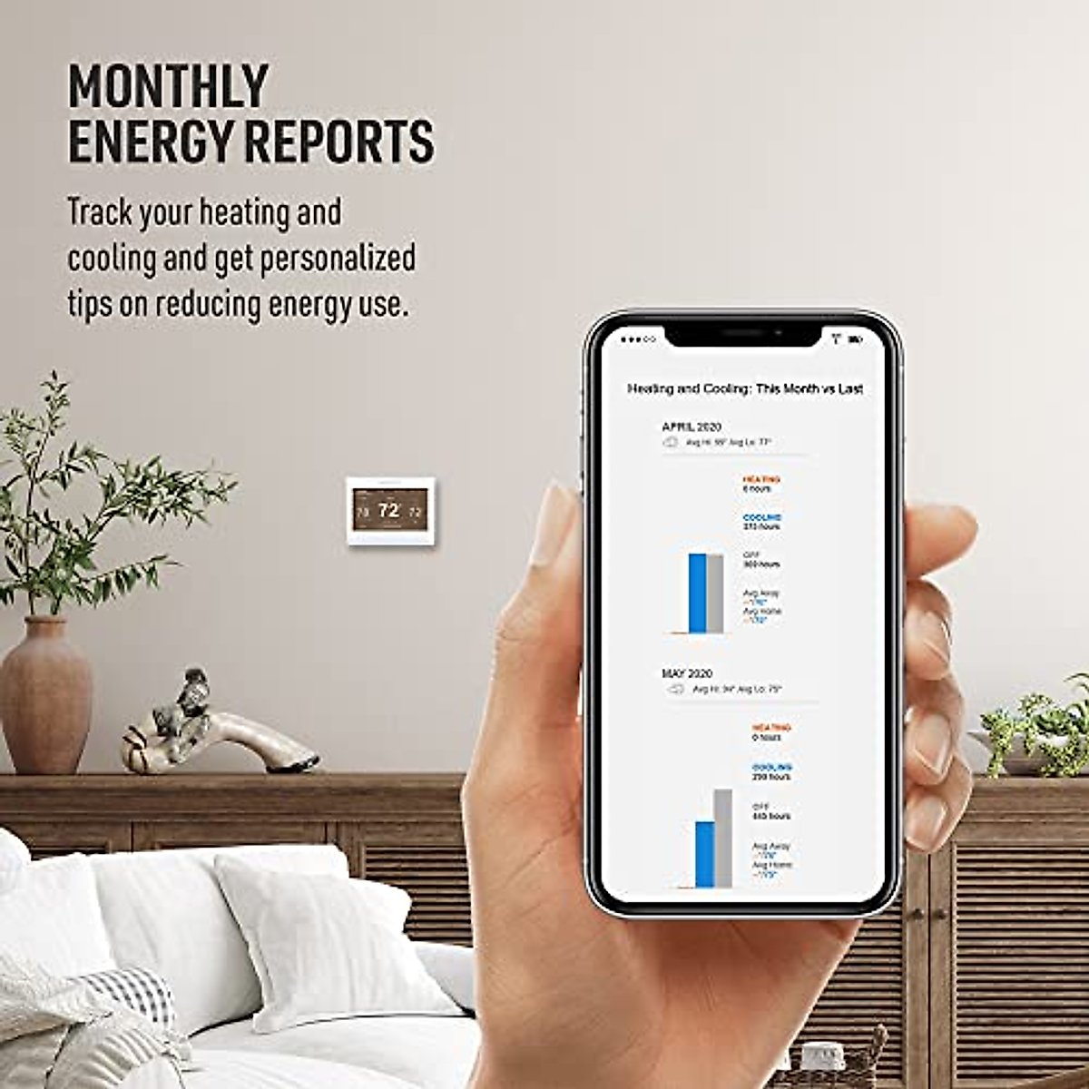 Honeywell Home RTH9600WF Smart Color Thermostat Energy Star Wi-Fi Programmable Touchscreen Alexa Ready - C-Wire Required, Not Compatible with Line Volt Heating