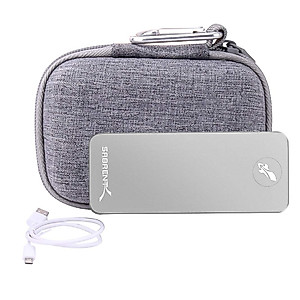 Aenllosi Hard Carrying Case Replacement for Sabrent Rocket Nano 1TB 2TB 512GB USB 3.2 10Gb/s External Aluminum SSD (Grey)