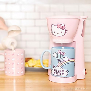 Uncanny Brands Hello Kitty Coffee Maker Gift Set with 2 Mugs