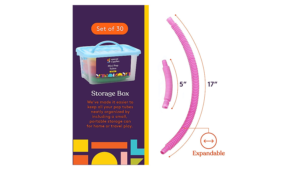 30-Pack Mini Fun Pull & Pop Tubes for Kids