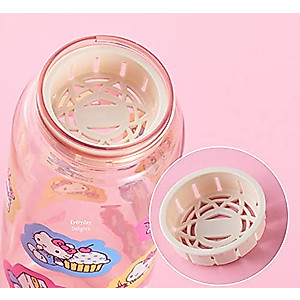 Everyday Delights Sanrio Hello Kitty Water Bottle with Strap 600ml - Purple