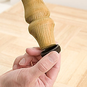 Super Sliders 4318595N Formed Felt 1" Furniture Movers for Hard Surfaces (20 Piece) -Oatmeal, Round SuperSliders, 1 Inch, Beige, Count